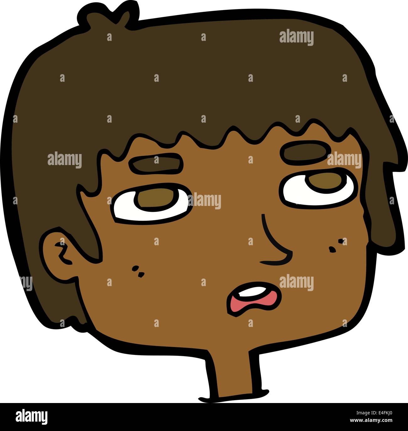 Cartoon Unhappy Face Stock Vector Image And Art Alamy