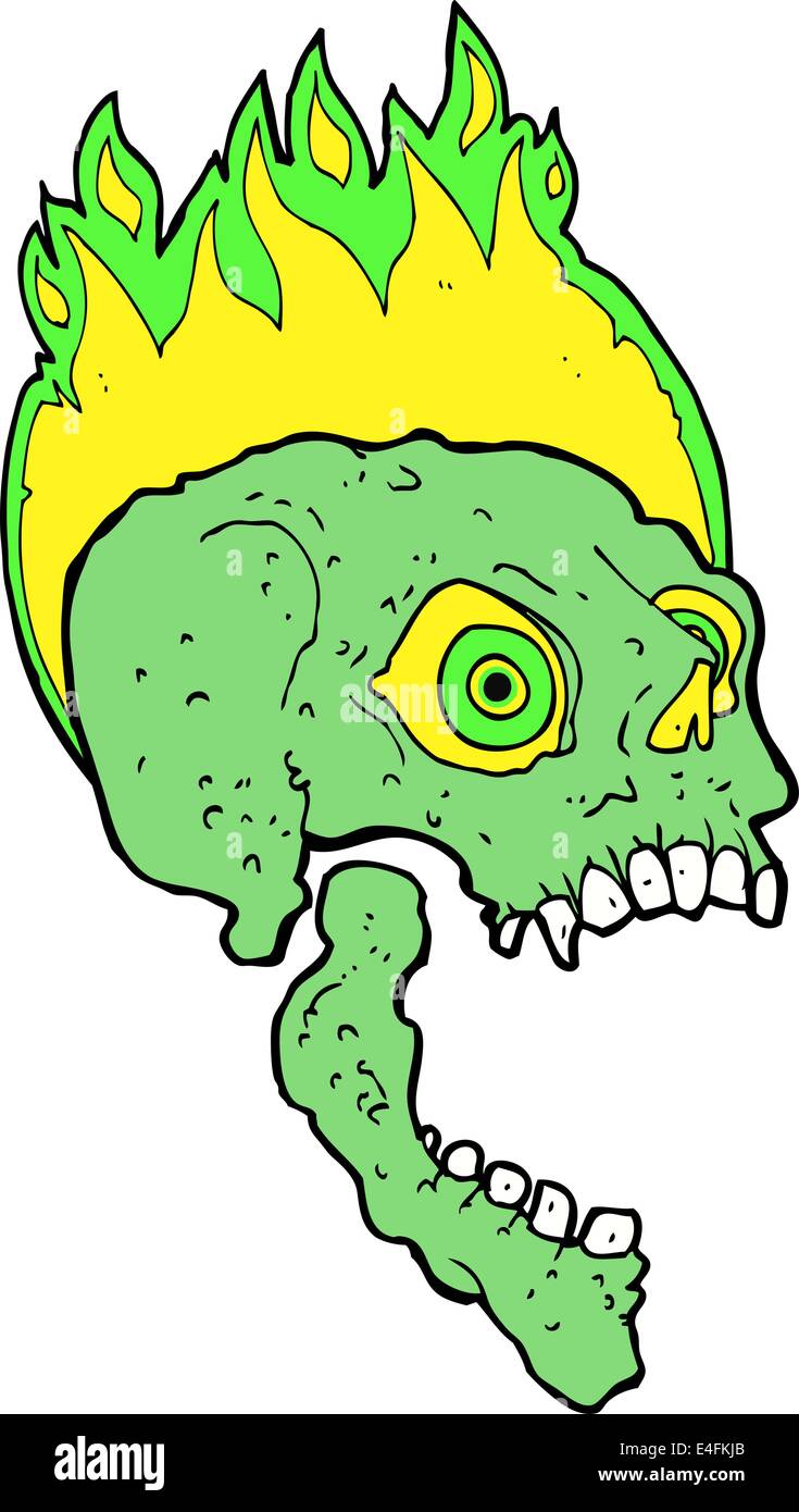 cartoon scary skull Stock Vector Image & Art - Alamy