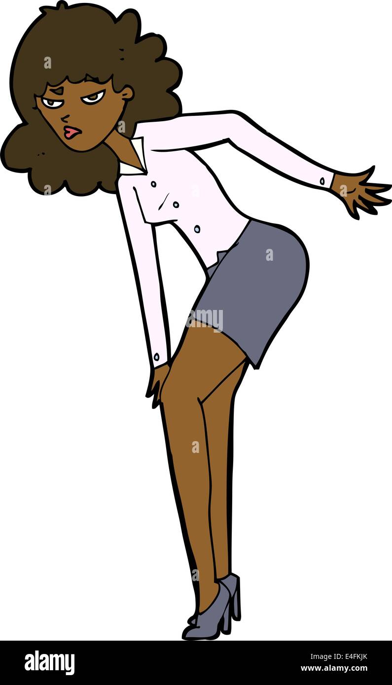 Woman rubbing her leg Stock Vector Images - Alamy