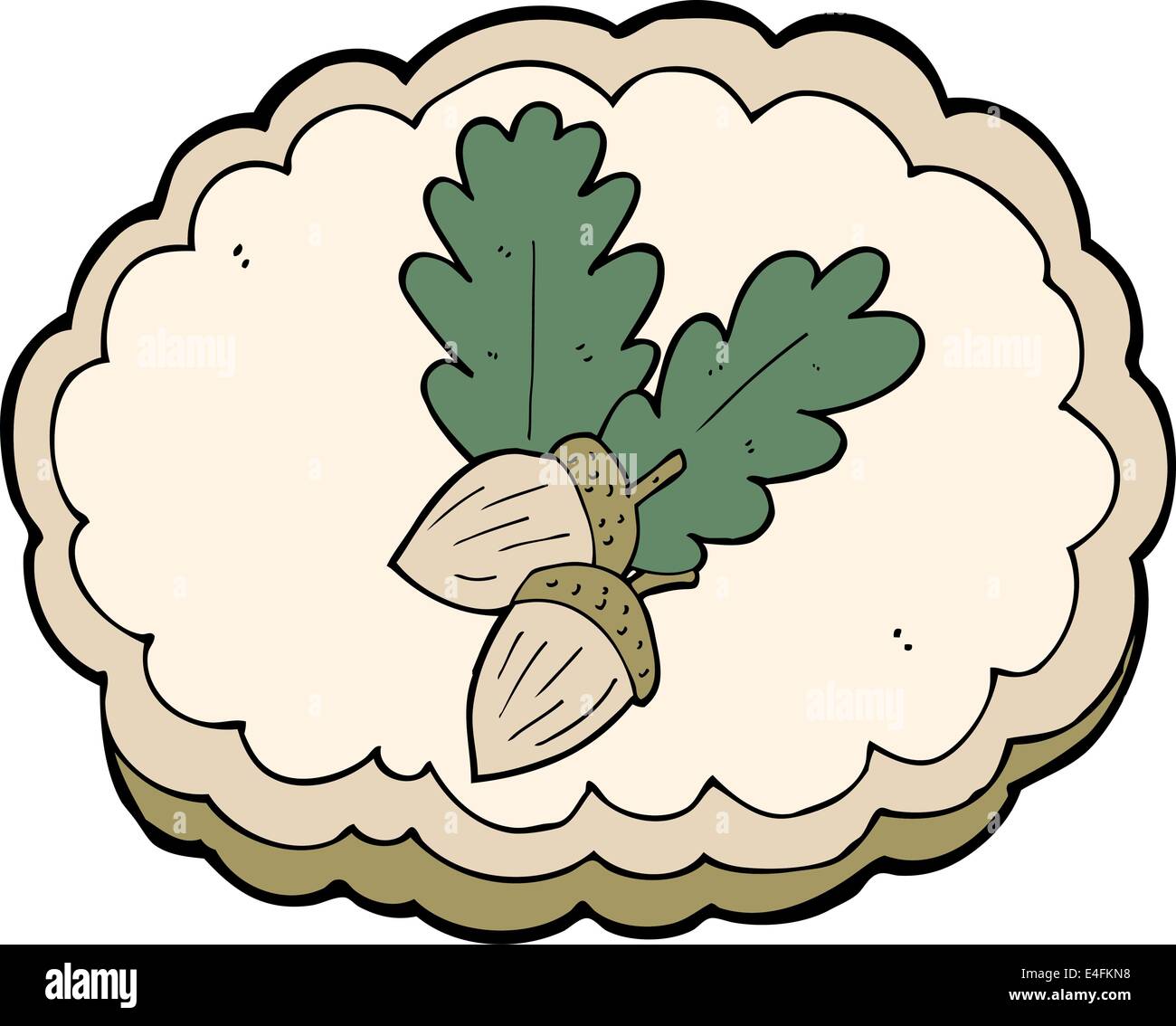cartoon acorn symbol Stock Vector Image & Art - Alamy