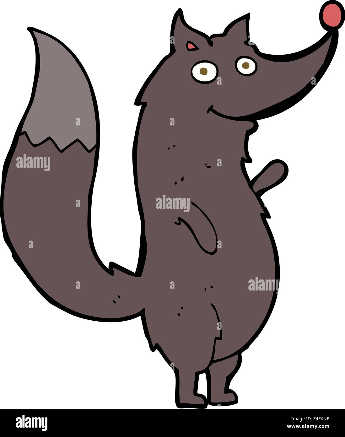 cartoon waving wolf Stock Vector Image & Art - Alamy