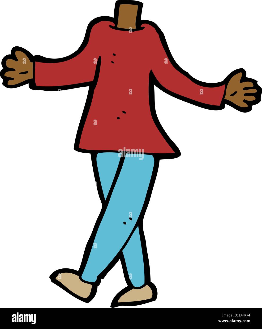 cartoon female body (add photos or mix and match cartoons Stock Vector ...