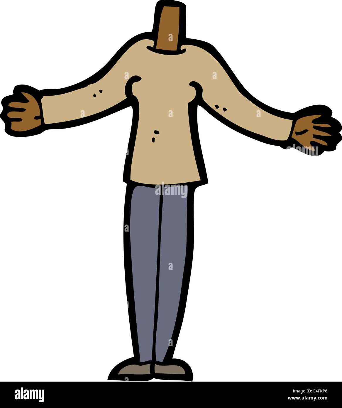 cartoon female body (add photos or mix and match cartoons Stock Vector ...