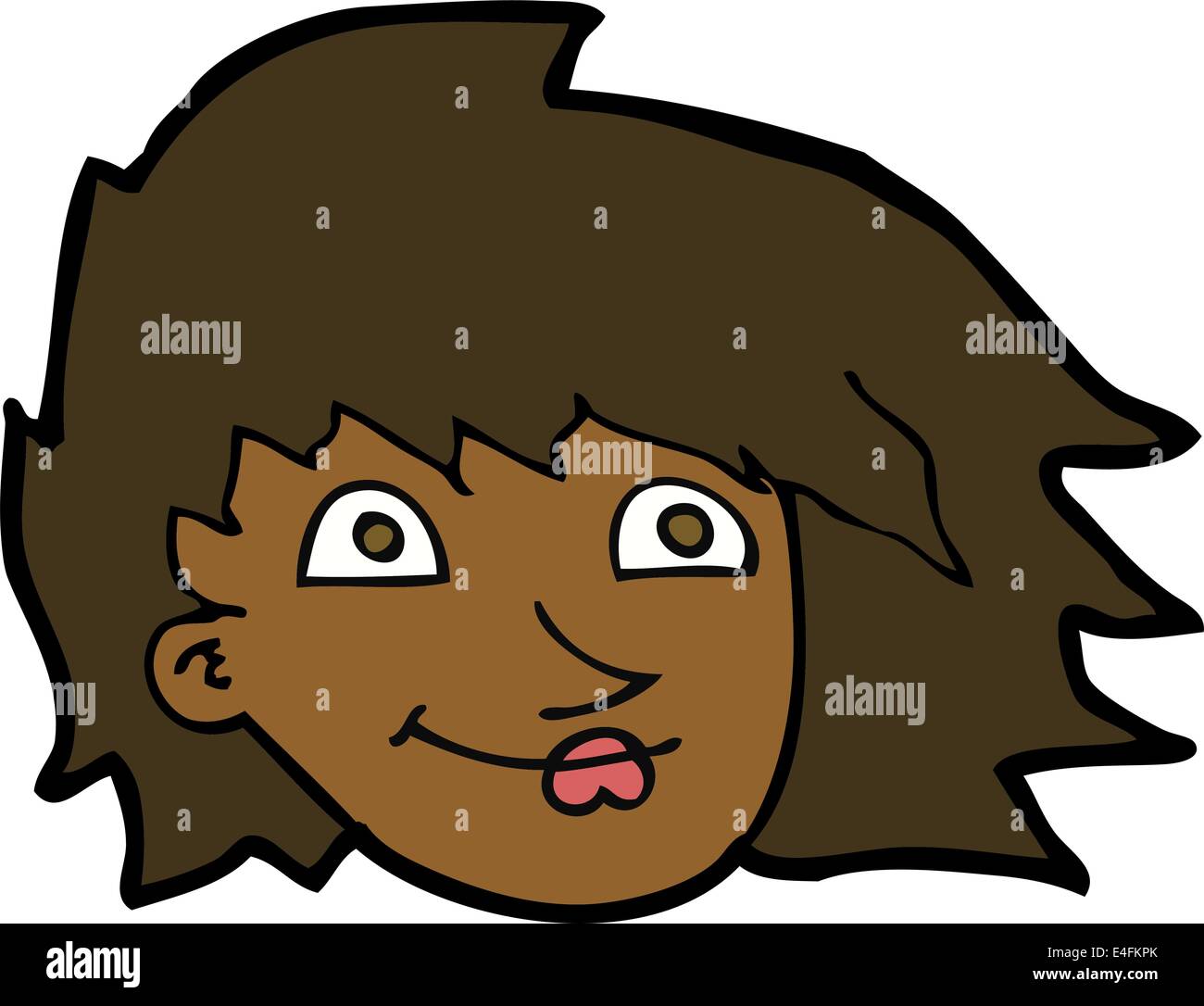 cartoon female face Stock Vector Image & Art - Alamy