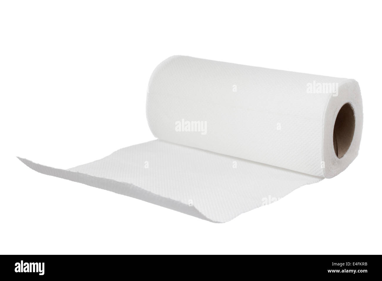 White kitchen paper isolated on white background Stock Photo - Alamy
