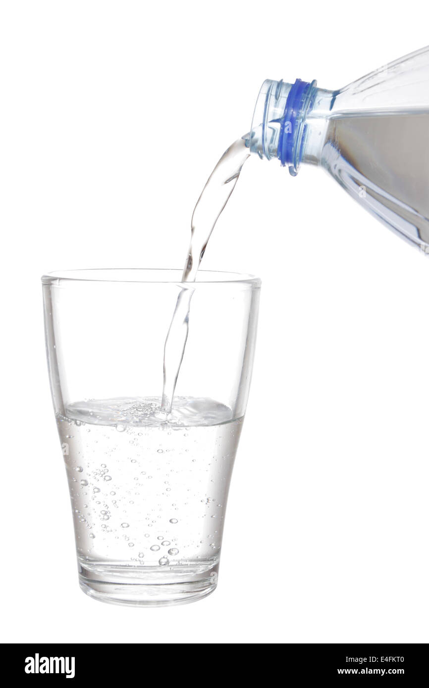 fill glass of water isolated on white background Stock Photo - Alamy