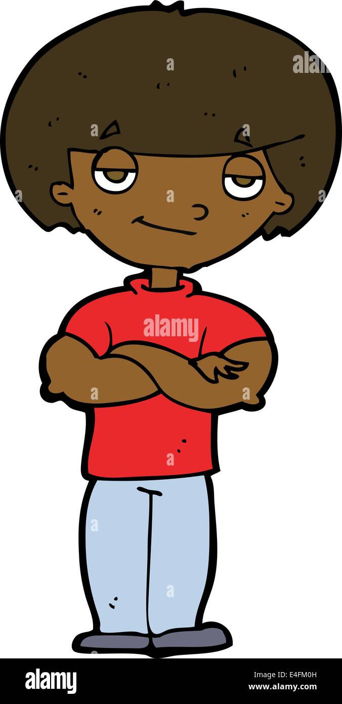 cartoon smug looking man Stock Vector Image & Art - Alamy