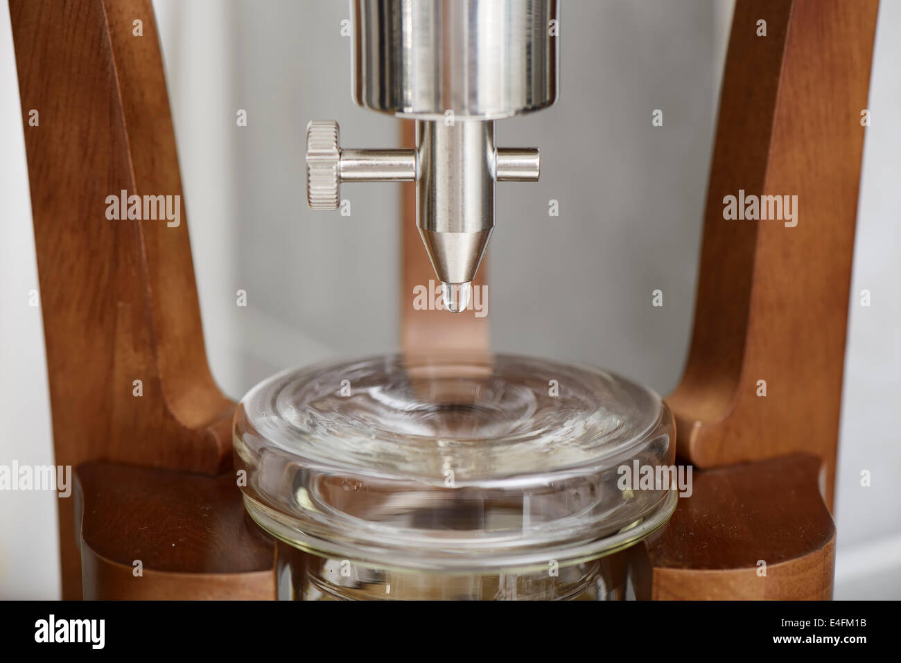 water drop control valve of dutch coffee maker Stock Photo - Alamy