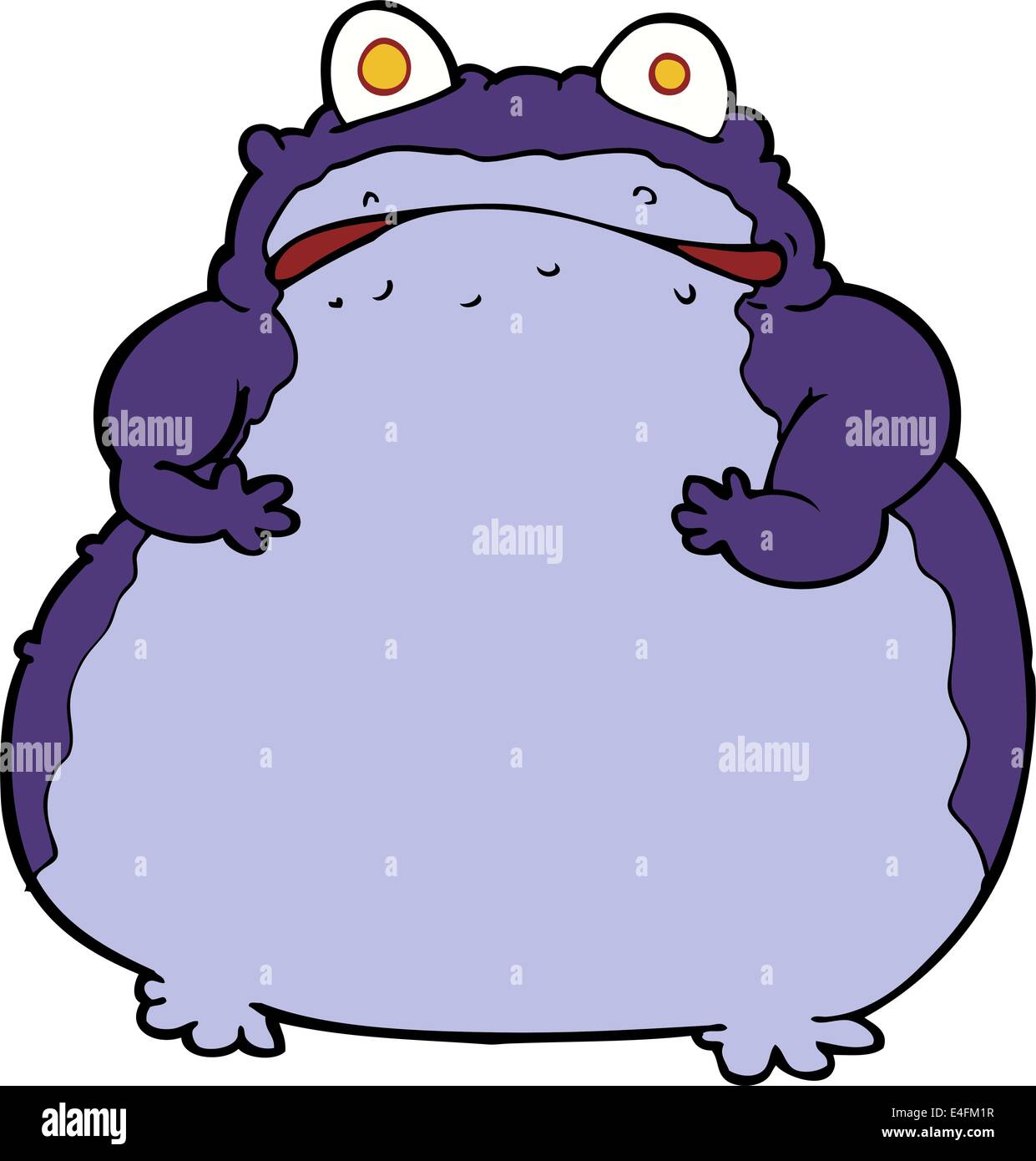cartoon fat frog Stock Vector Image & Art - Alamy