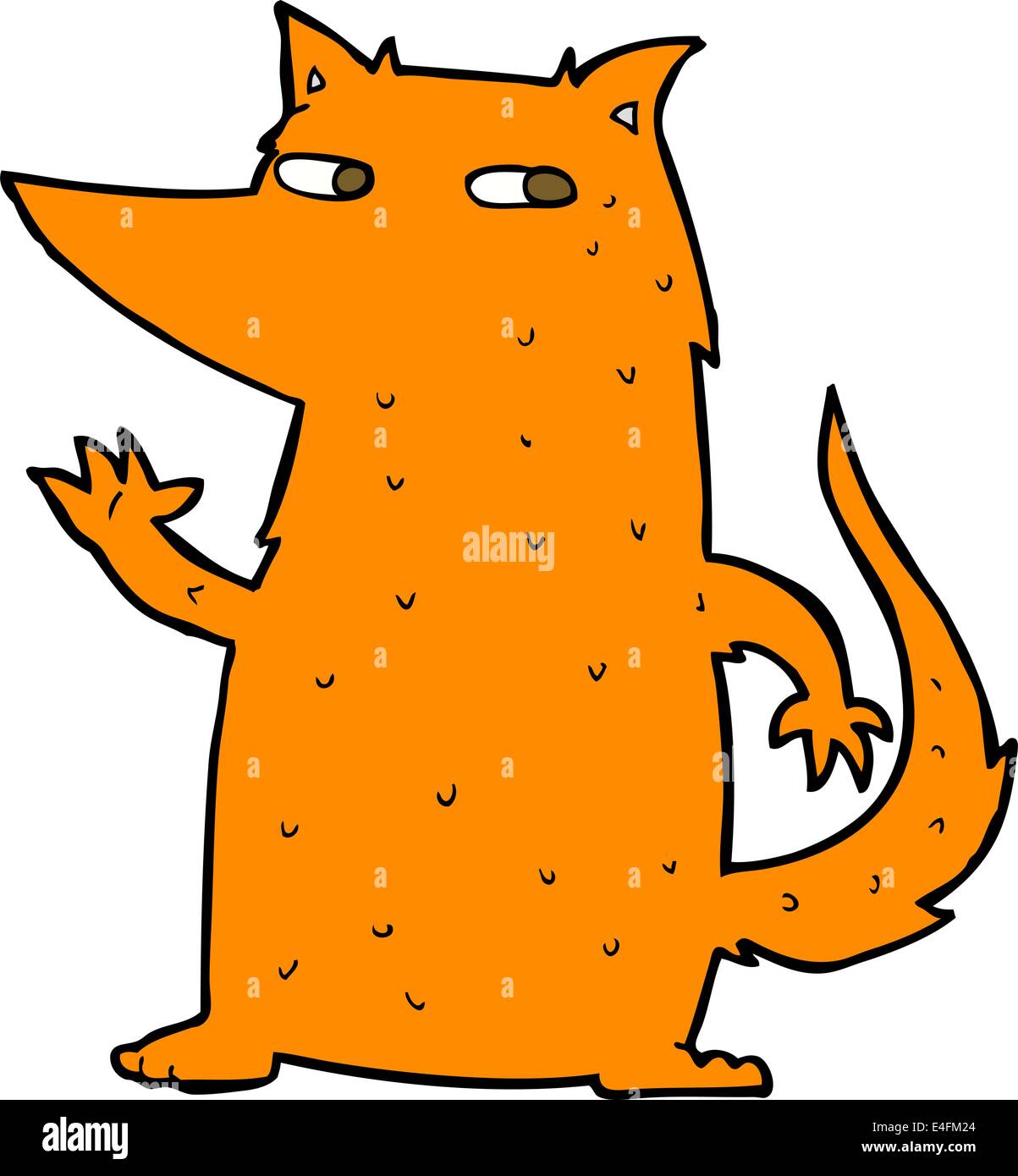 cartoon fox waving Stock Vector Image & Art - Alamy