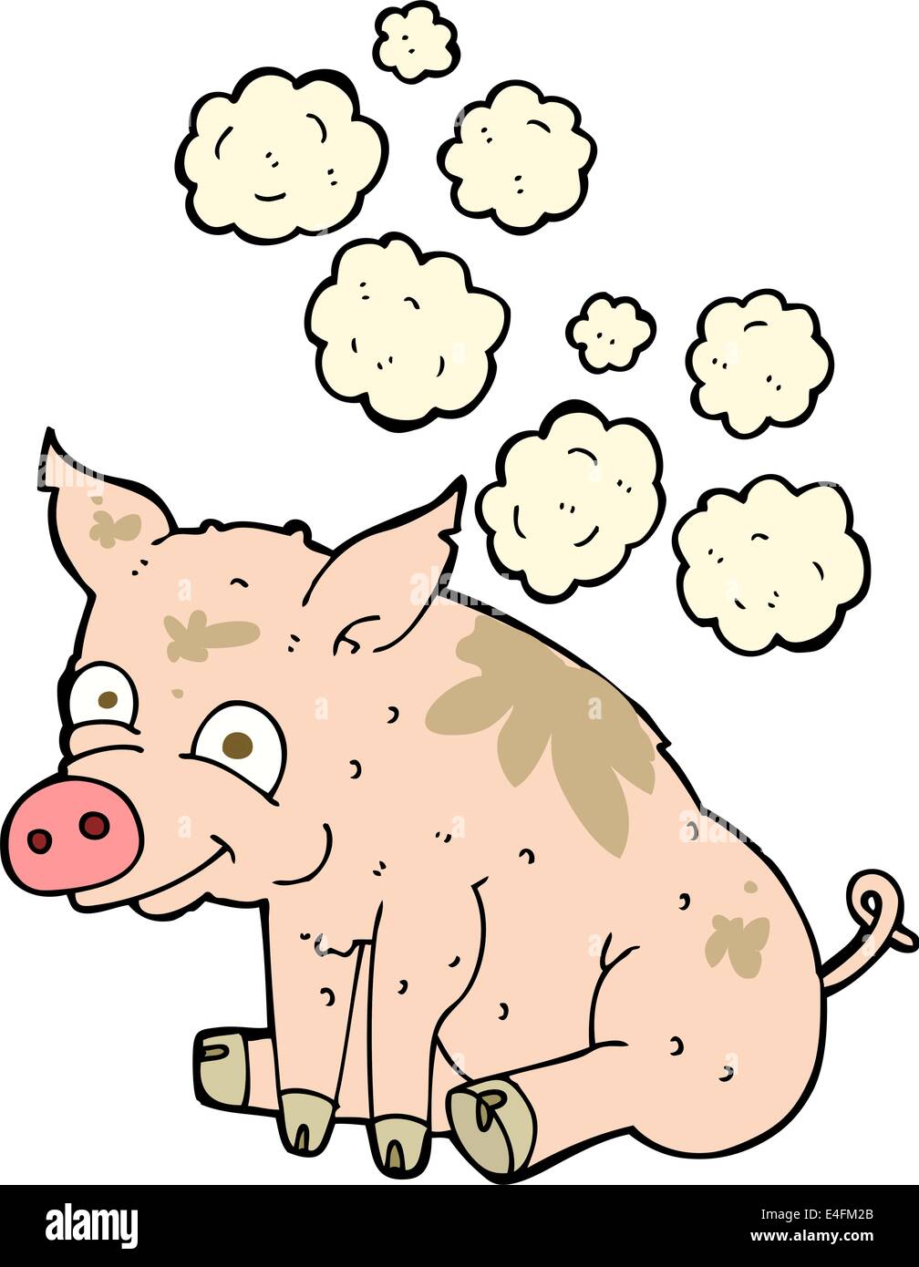 cartoon smelly pig Stock Vector Image & Art - Alamy