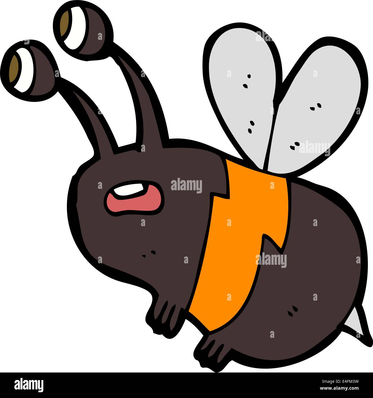 cartoon frightened bee Stock Vector Image & Art - Alamy
