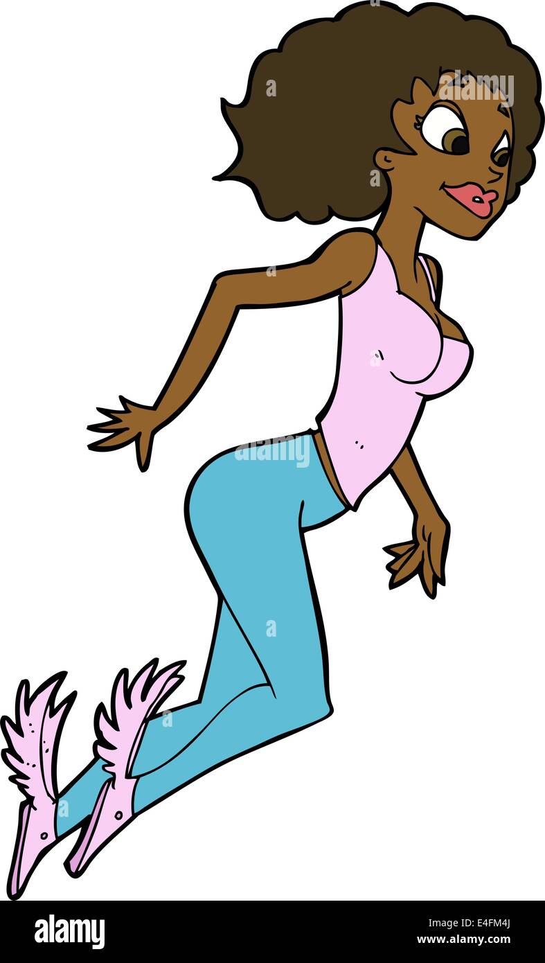 cartoon flying woman Stock Vector Image & Art - Alamy