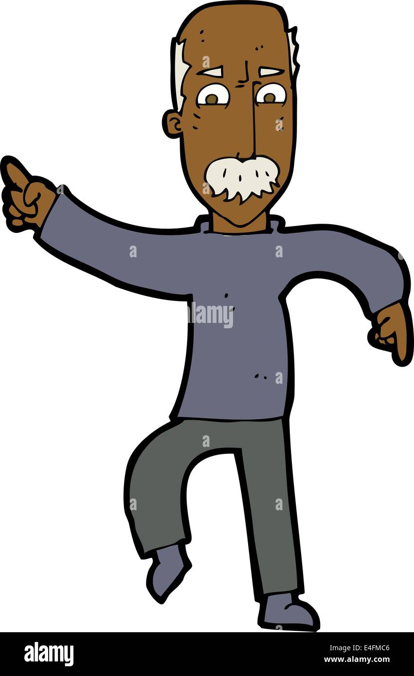 cartoon angry old man Stock Vector Image & Art - Alamy