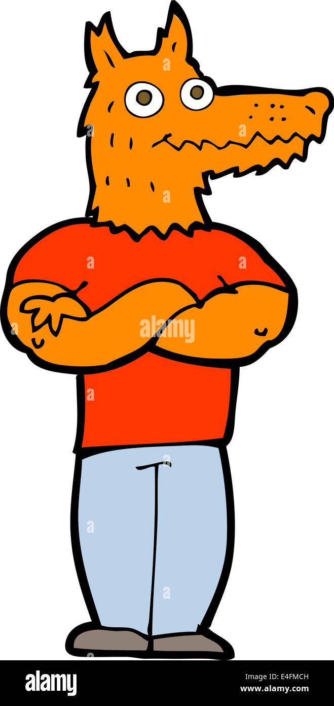 cartoon fox man Stock Vector Image & Art - Alamy