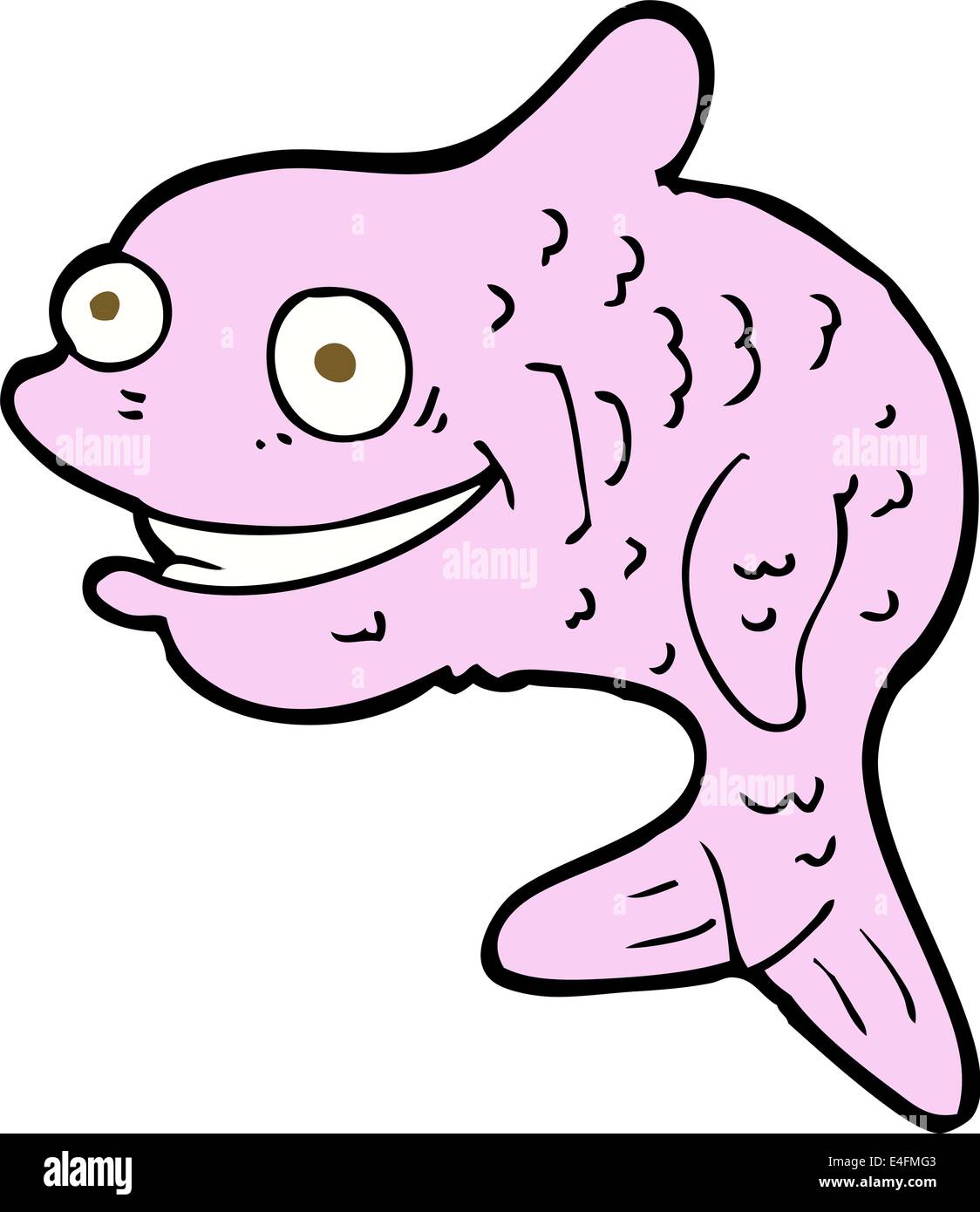 cartoon happy fish Stock Vector Image & Art - Alamy