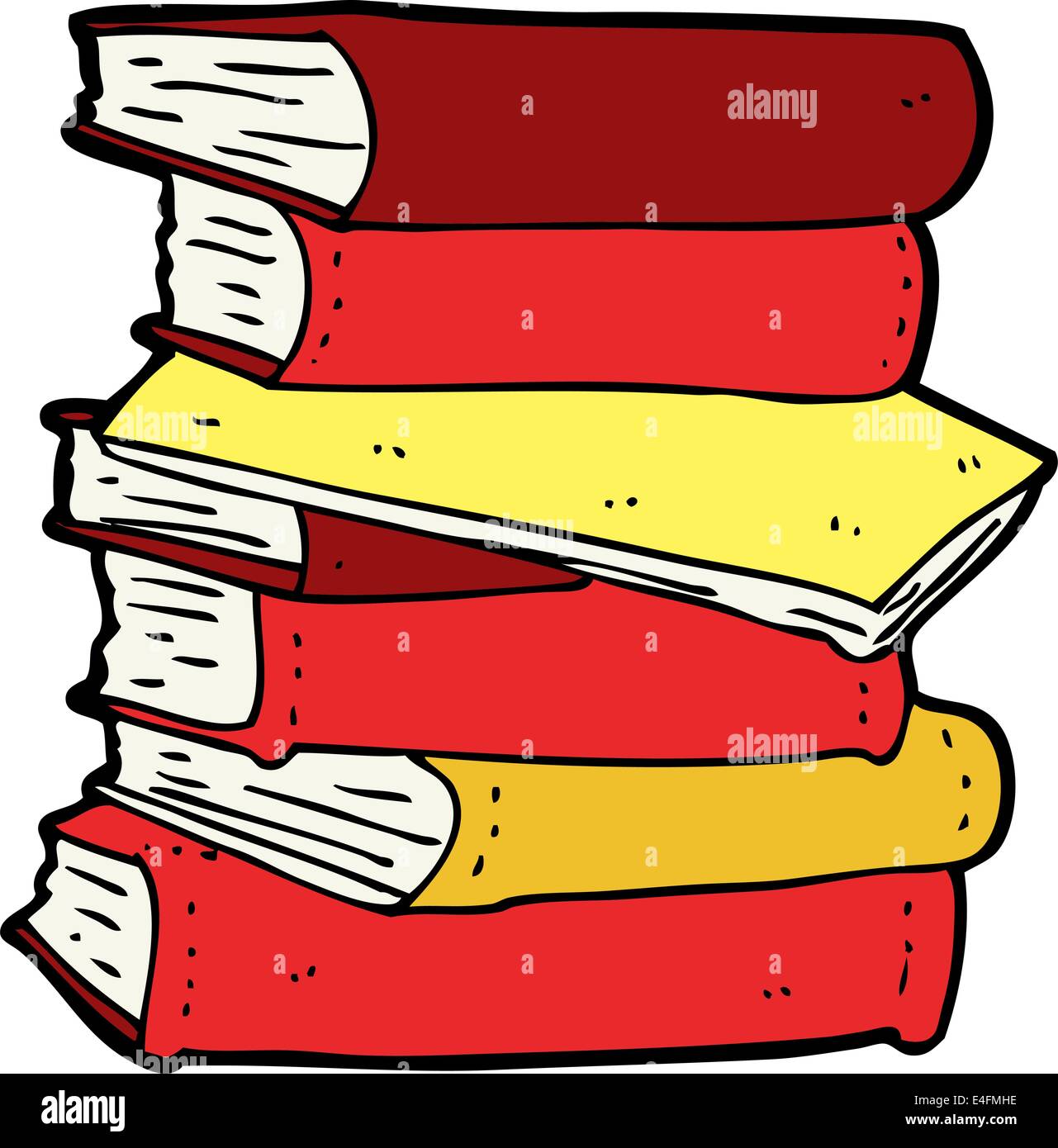 Line drawing pile books Stock Vector Images - Alamy