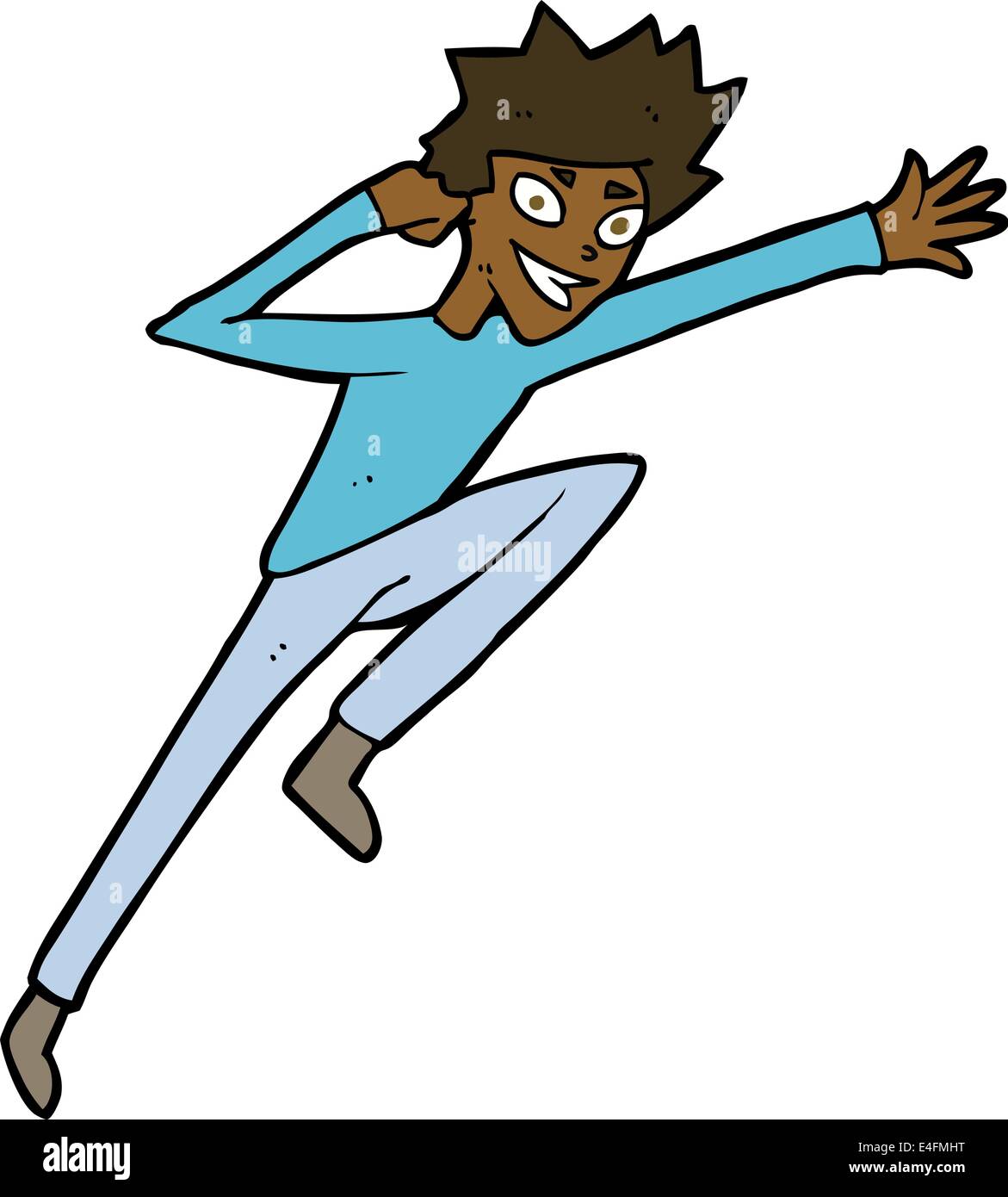 cartoon jumping man Stock Vector Image & Art - Alamy