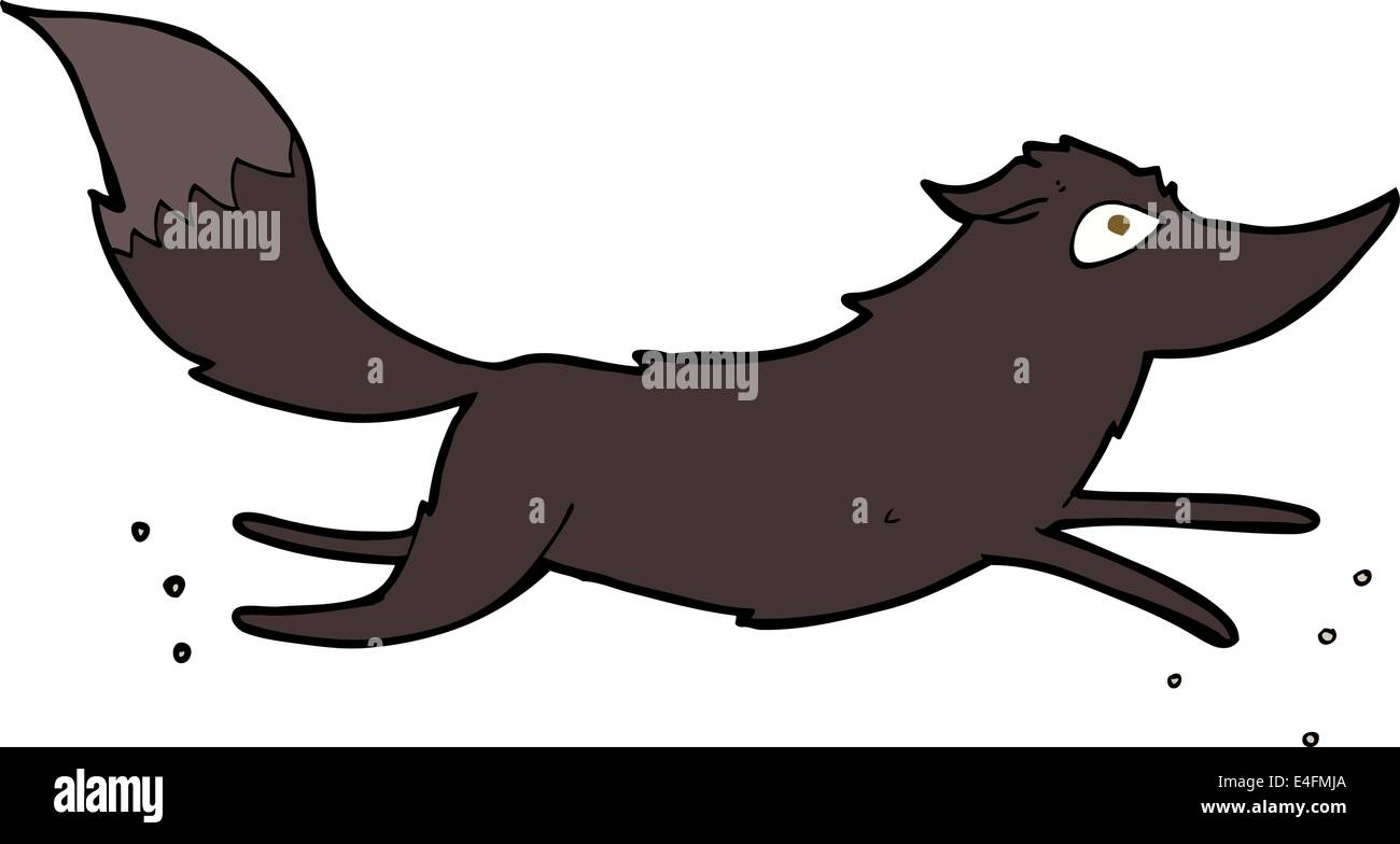 cartoon wolf running Stock Vector Image & Art - Alamy