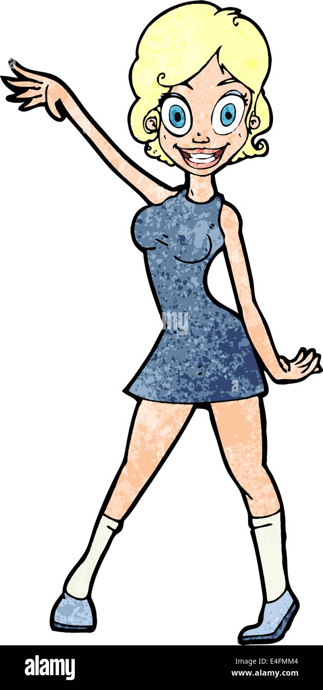 cartoon party girl Stock Vector Image & Art - Alamy