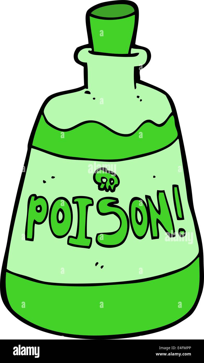 cartoon bottle of poison Stock Vector Image & Art - Alamy