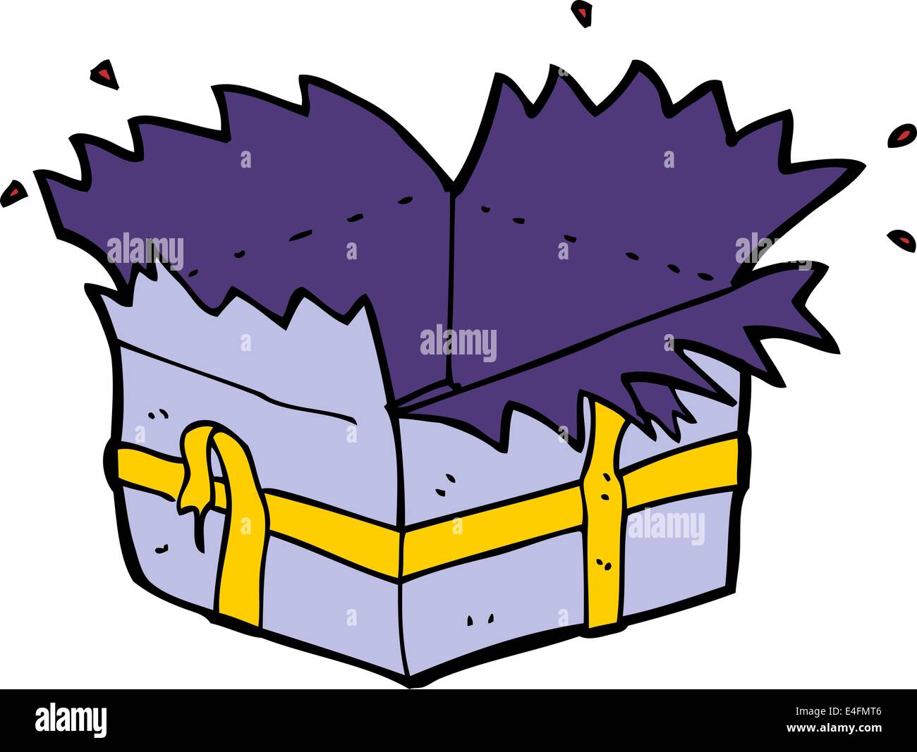 cartoon open present Stock Vector Image & Art - Alamy