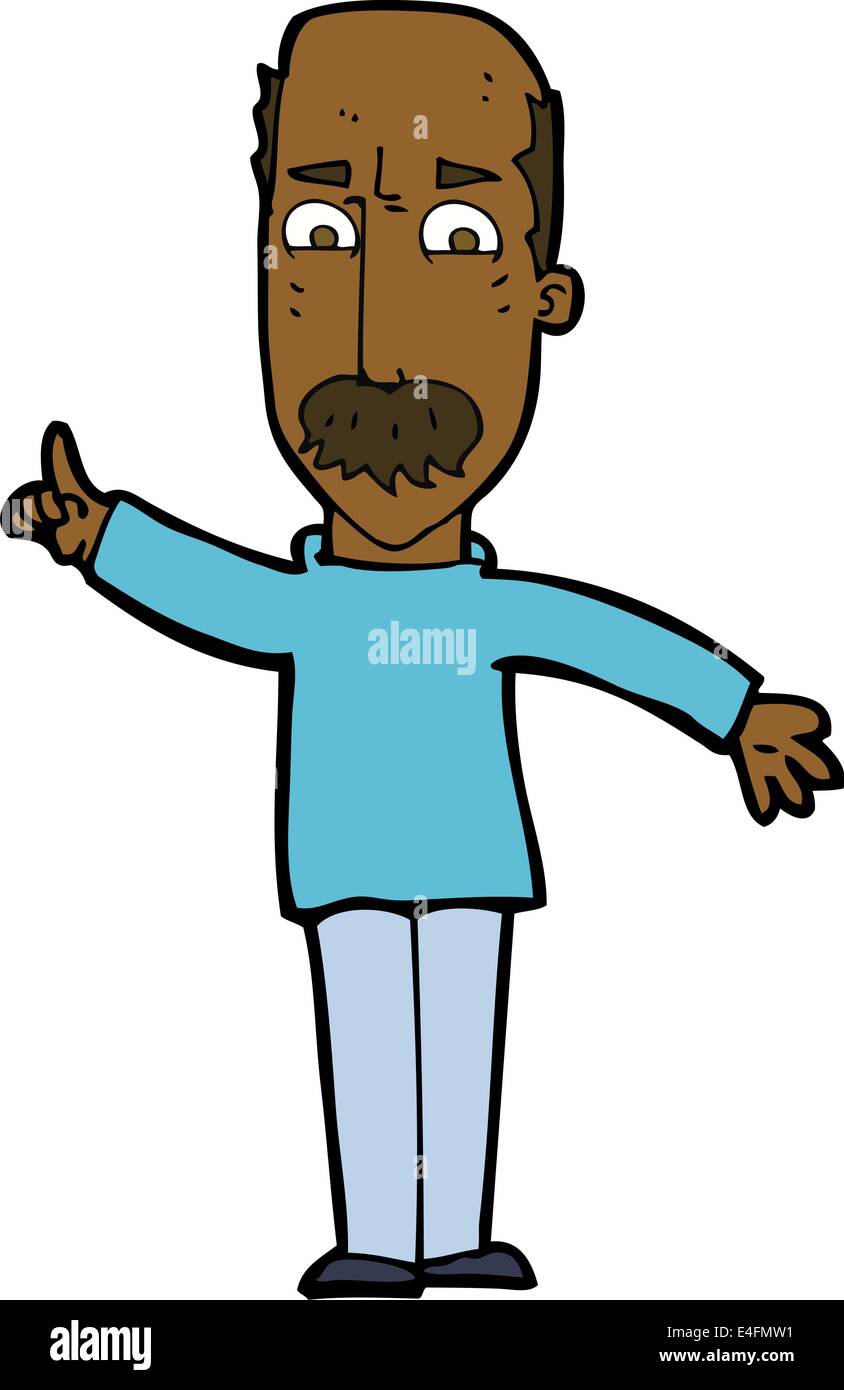 cartoon man issuing stern waring Stock Vector Image & Art - Alamy