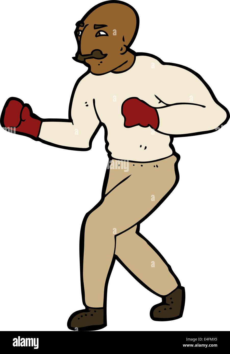 Boxer man old Stock Vector Images - Alamy