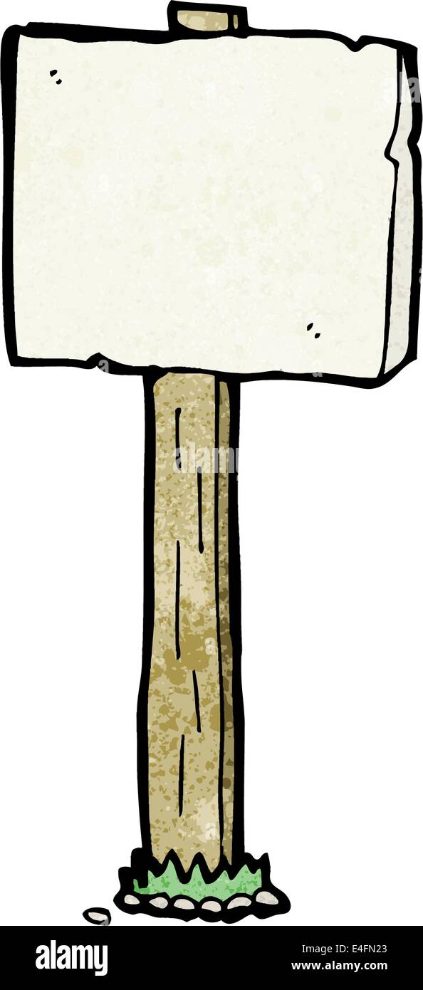cartoon sign post Stock Vector Image & Art - Alamy
