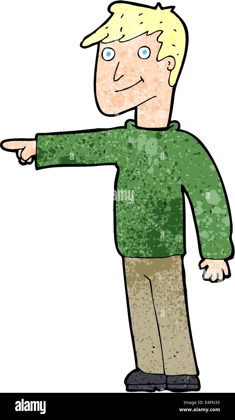 cartoon man pointing Stock Vector Image & Art - Alamy