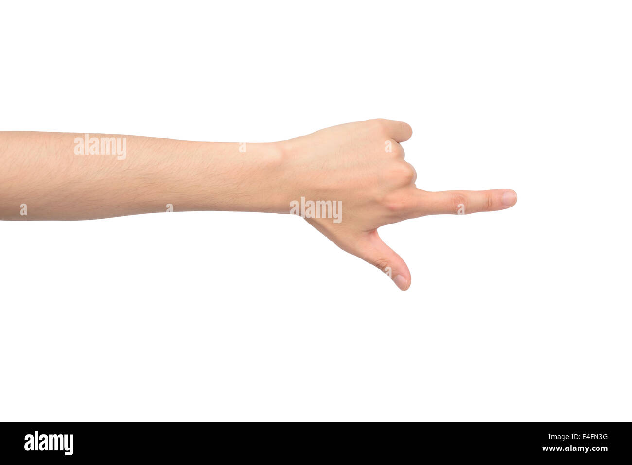 Hand pointing sign hi-res stock photography and images - Alamy