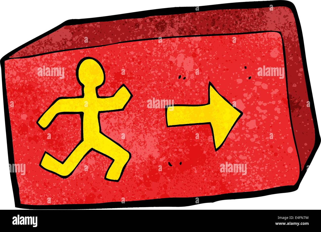 cartoon exit sign Stock Vector Image & Art - Alamy