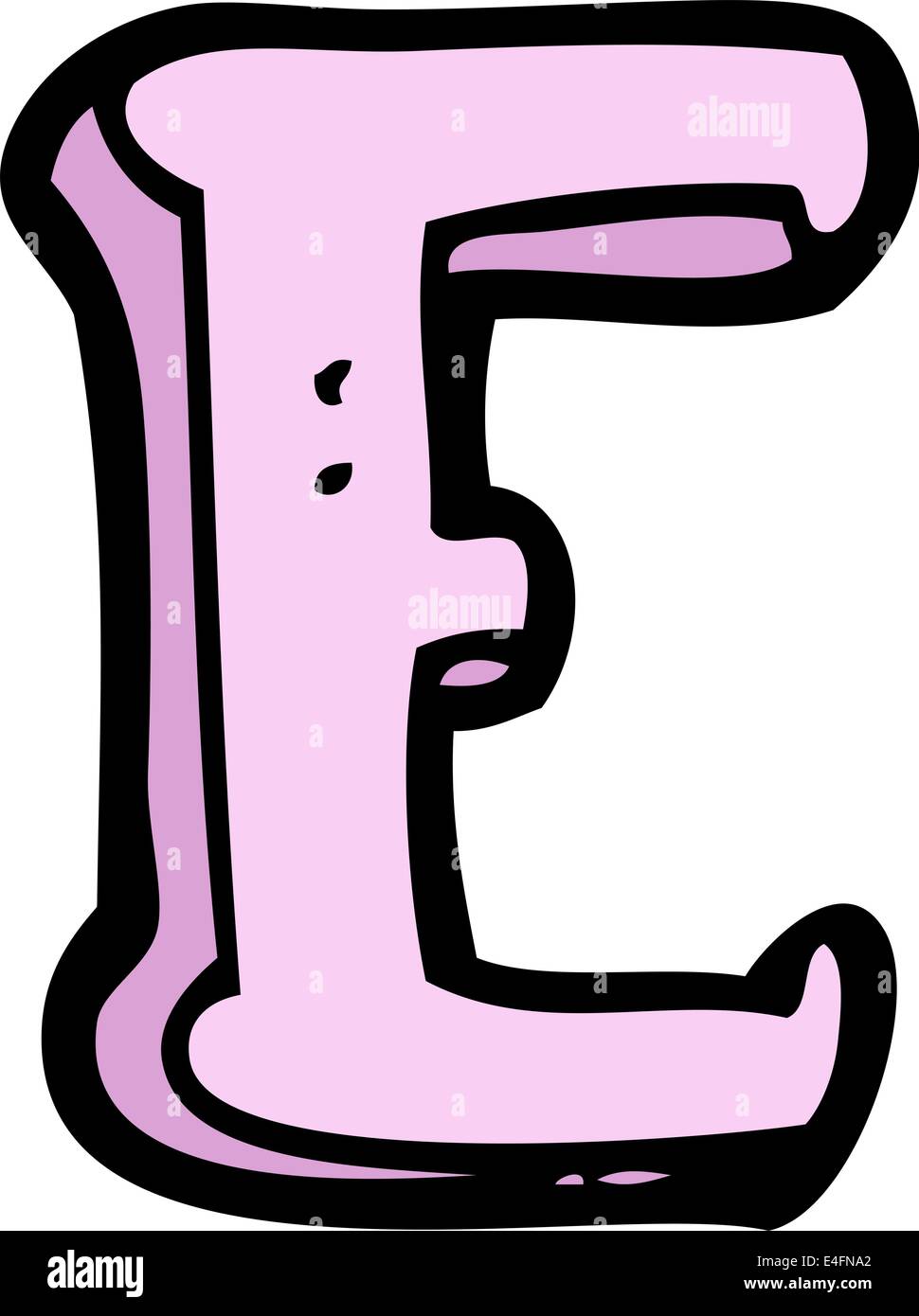 cartoon letter E Stock Vector Image & Art - Alamy