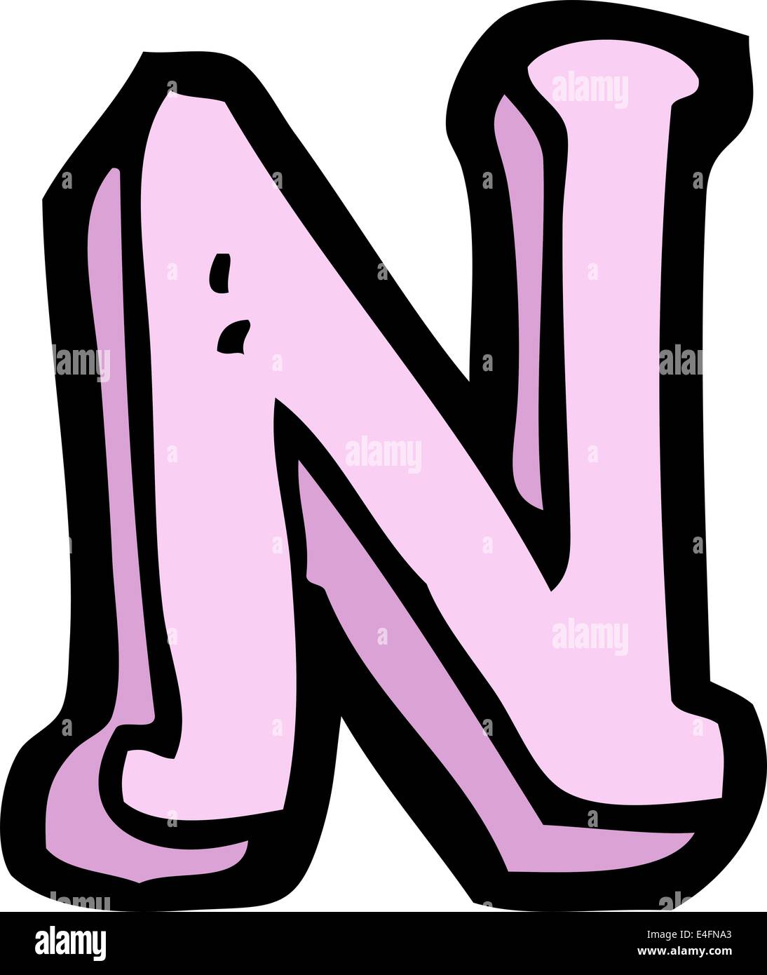 cartoon letter N Stock Vector Image & Art - Alamy