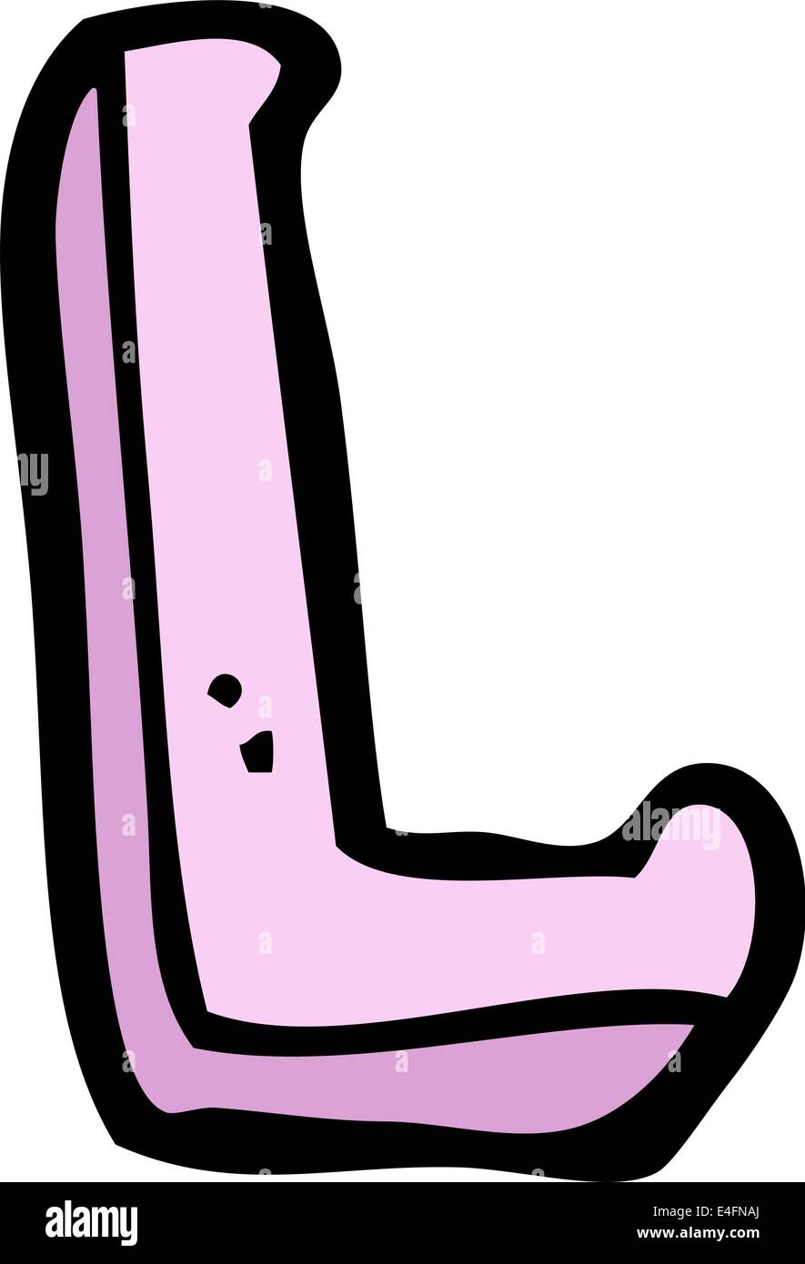 cartoon letter L Stock Vector Image & Art - Alamy