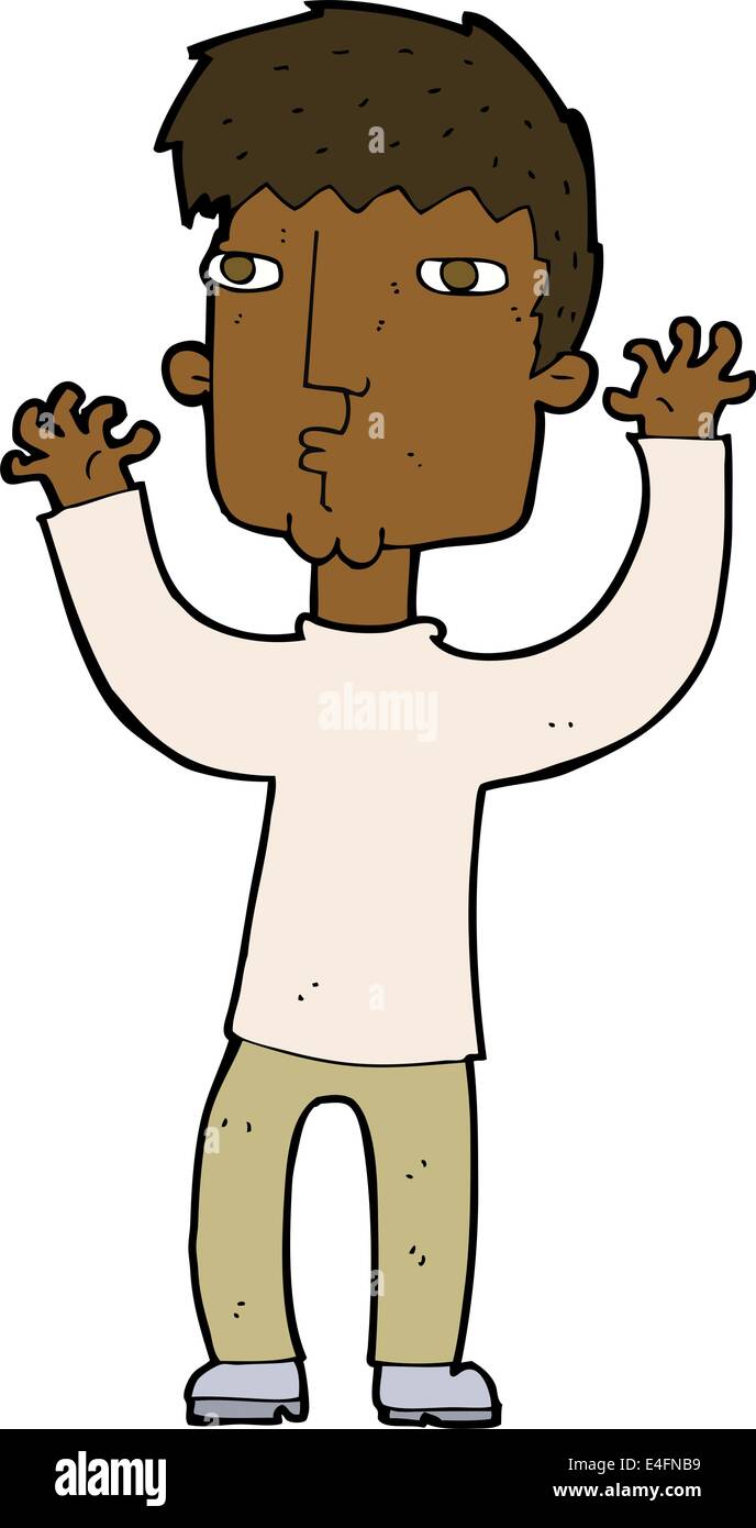 cartoon anxious man Stock Vector Image & Art - Alamy