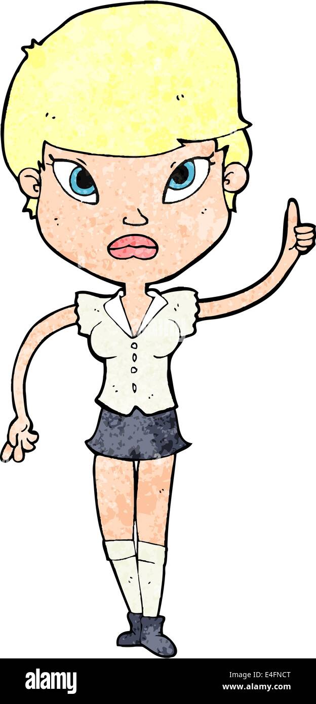 cartoon woman with idea Stock Vector Image & Art - Alamy