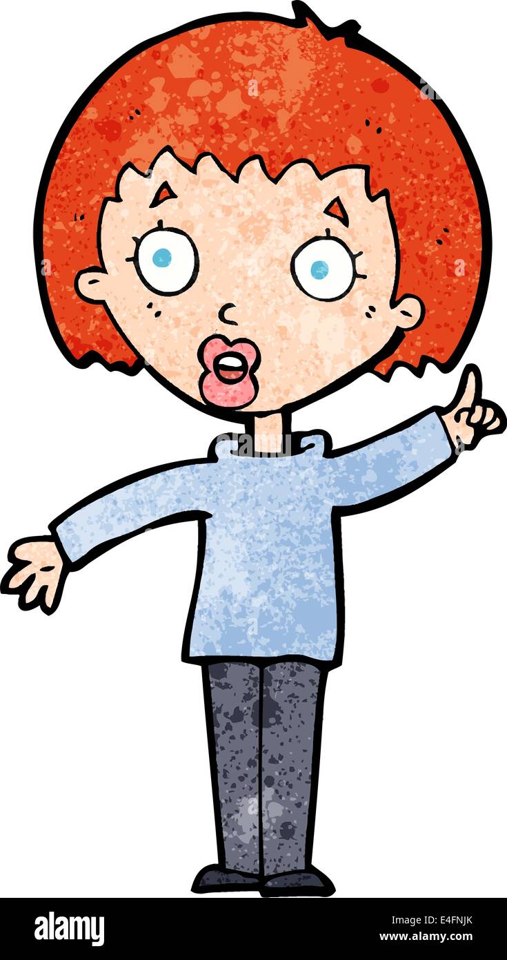 cartoon woman explaining her point Stock Vector Image & Art - Alamy