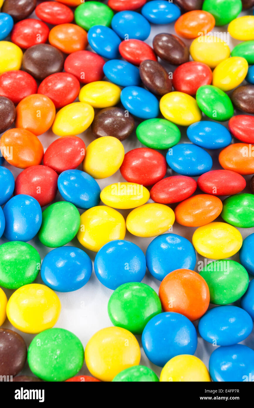 Background of Colorful Chocolate Candy Stock Photo - Alamy