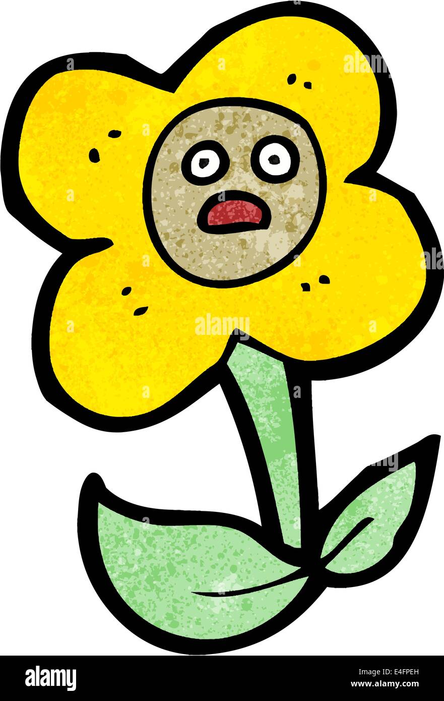 cartoon flower with face Stock Vector Image & Art - Alamy