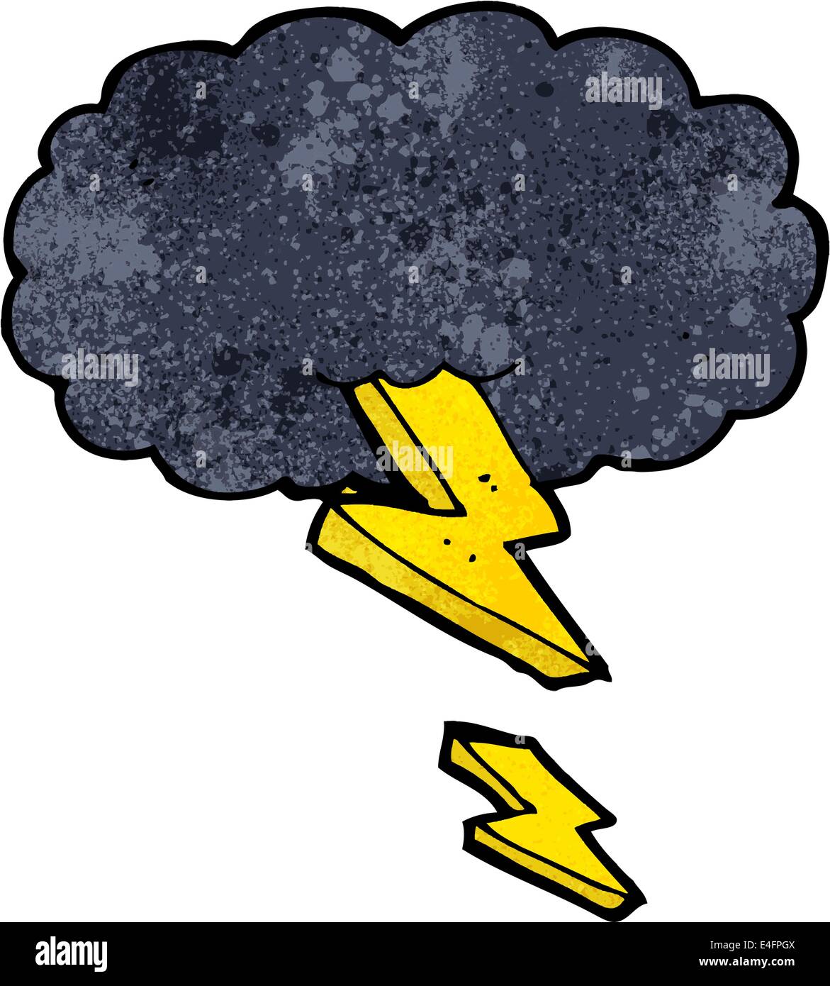 Thundercloud cartoon character Stock Vector Images - Alamy