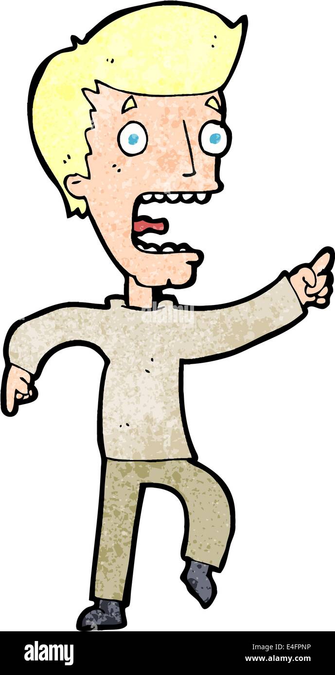 cartoon terrified man Stock Vector Image & Art - Alamy