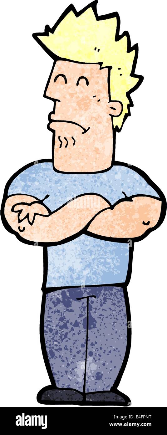 cartoon sulking man Stock Vector Image & Art - Alamy