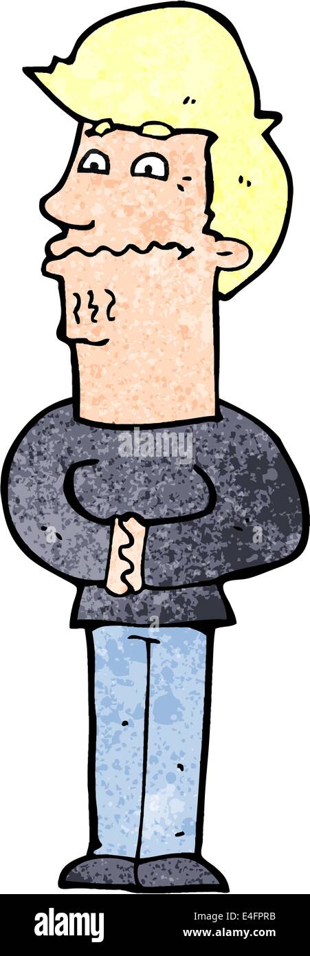 cartoon nervous man Stock Vector Image & Art - Alamy