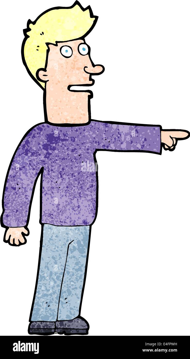 cartoon man pointing Stock Vector Image & Art - Alamy