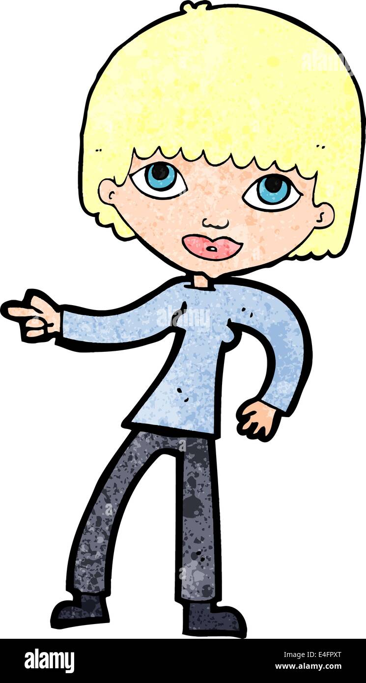 cartoon woman pointing Stock Vector Image & Art - Alamy