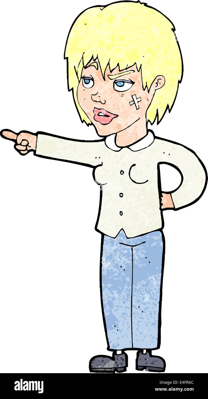 cartoon woman pointing Stock Vector Image & Art - Alamy