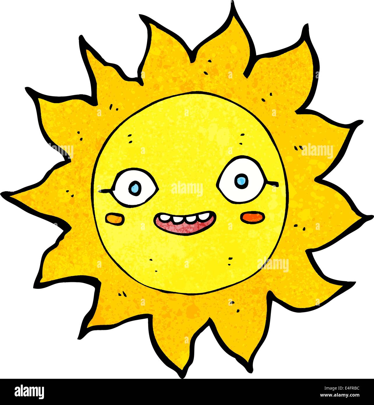 cartoon happy sun Stock Vector Image & Art - Alamy
