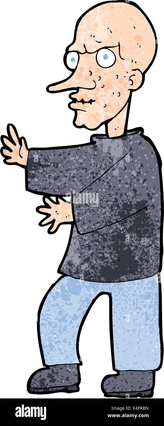 cartoon mean looking man Stock Vector Image & Art - Alamy