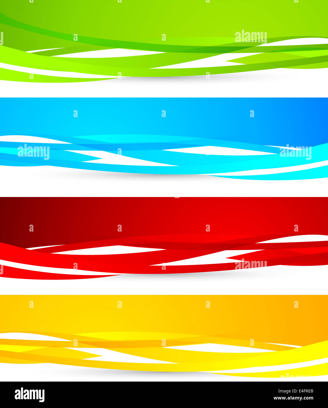 Set of colorful banners Stock Photo - Alamy